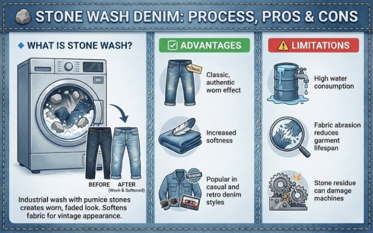 Denim Washing Techniques Explained: Stone, Enzyme, Laser & Ozone